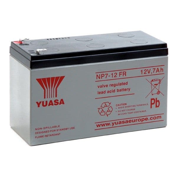 NP7-12FR Yuasa 12v 7Ah VRLA Battery - The Battery Shop, Swindon