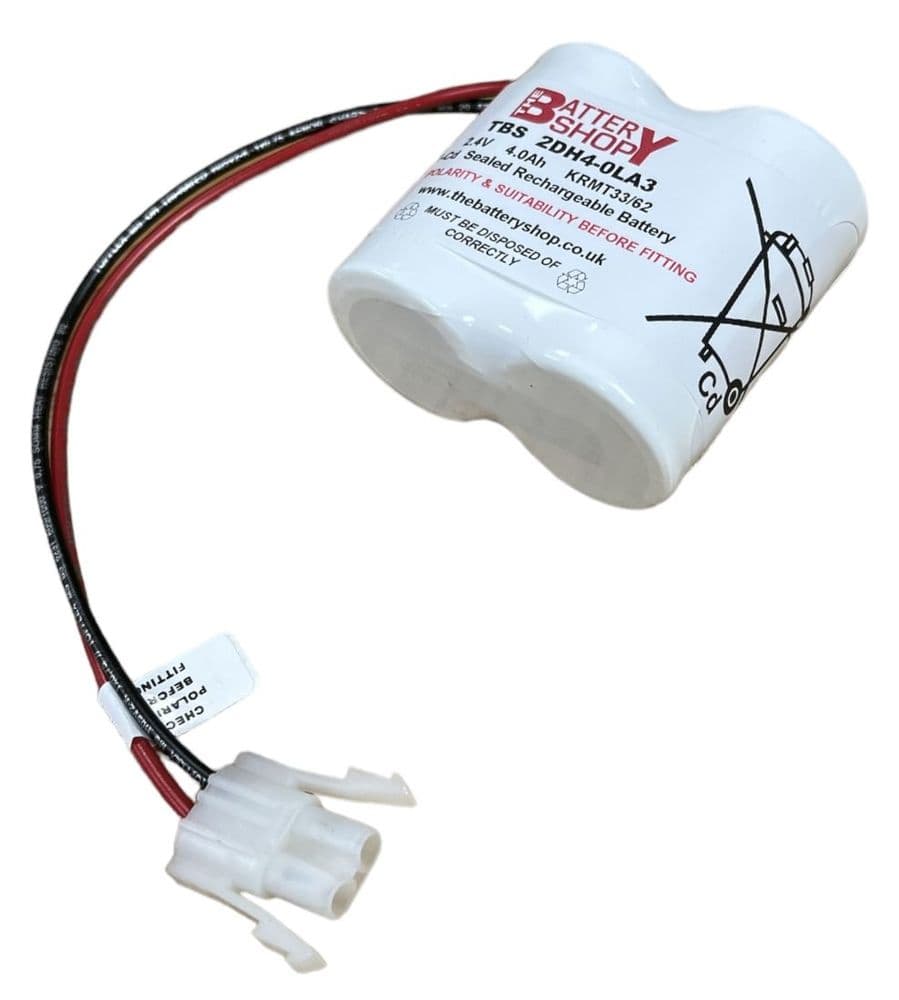 TBS 2DH4-0LA3 2.4v 4.0Ah Ni-Cd Battery Pack Buy Online from The Battery ...