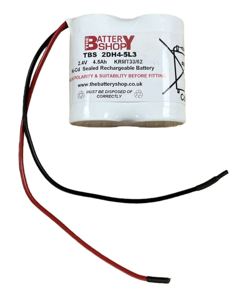 TBS 2DH4-5L3 2.4v 4.5Ah Ni-Cd Battery Pack Buy Online from The Battery Shop