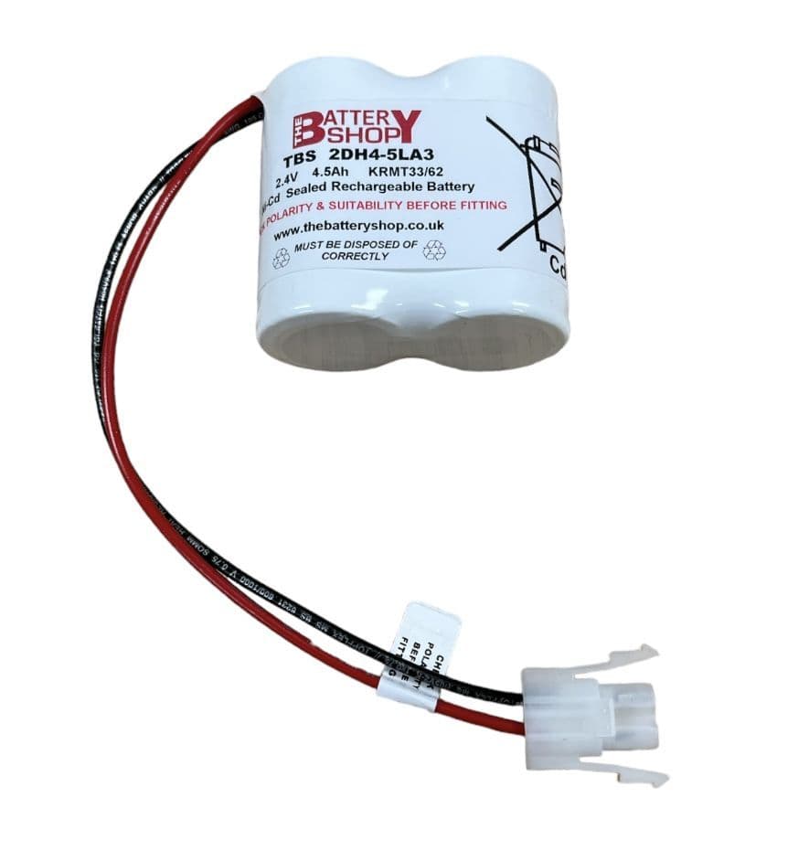 TBS 2DH4-5LA3 2.4v 4.5Ah Ni-Cd Battery Pack Buy Online from The Battery ...