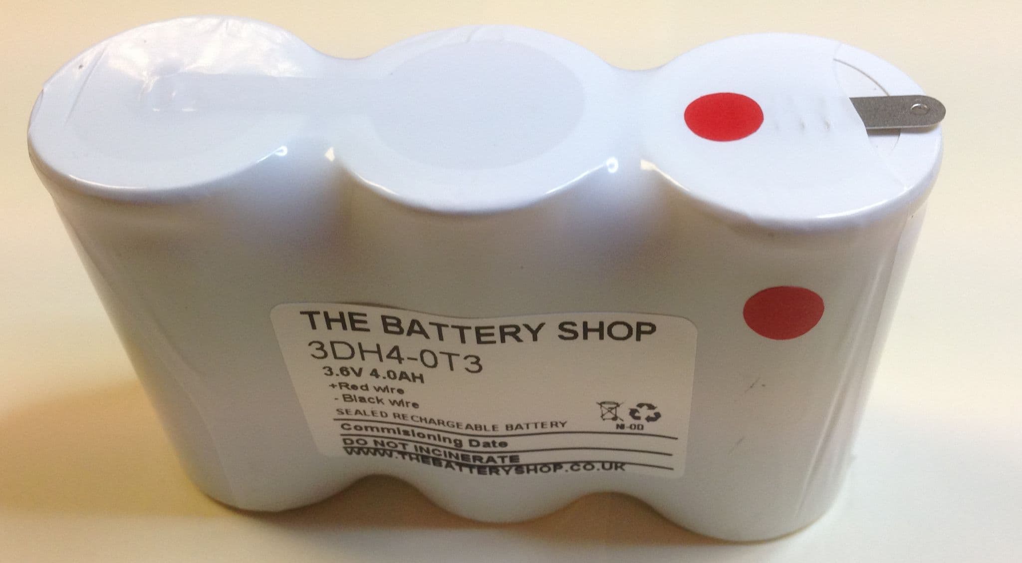3DH4-0T3 3.6v 4000mAh Battery Pack From £8.25 EX VAT Buy Online from ...