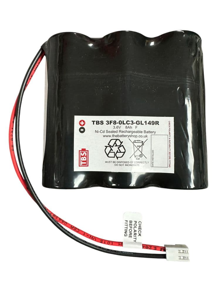 TBS 3F8-0LC3-GL149R 3.6v 8.0Ah Ni-Cd Battery Pack Buy Online from The ...