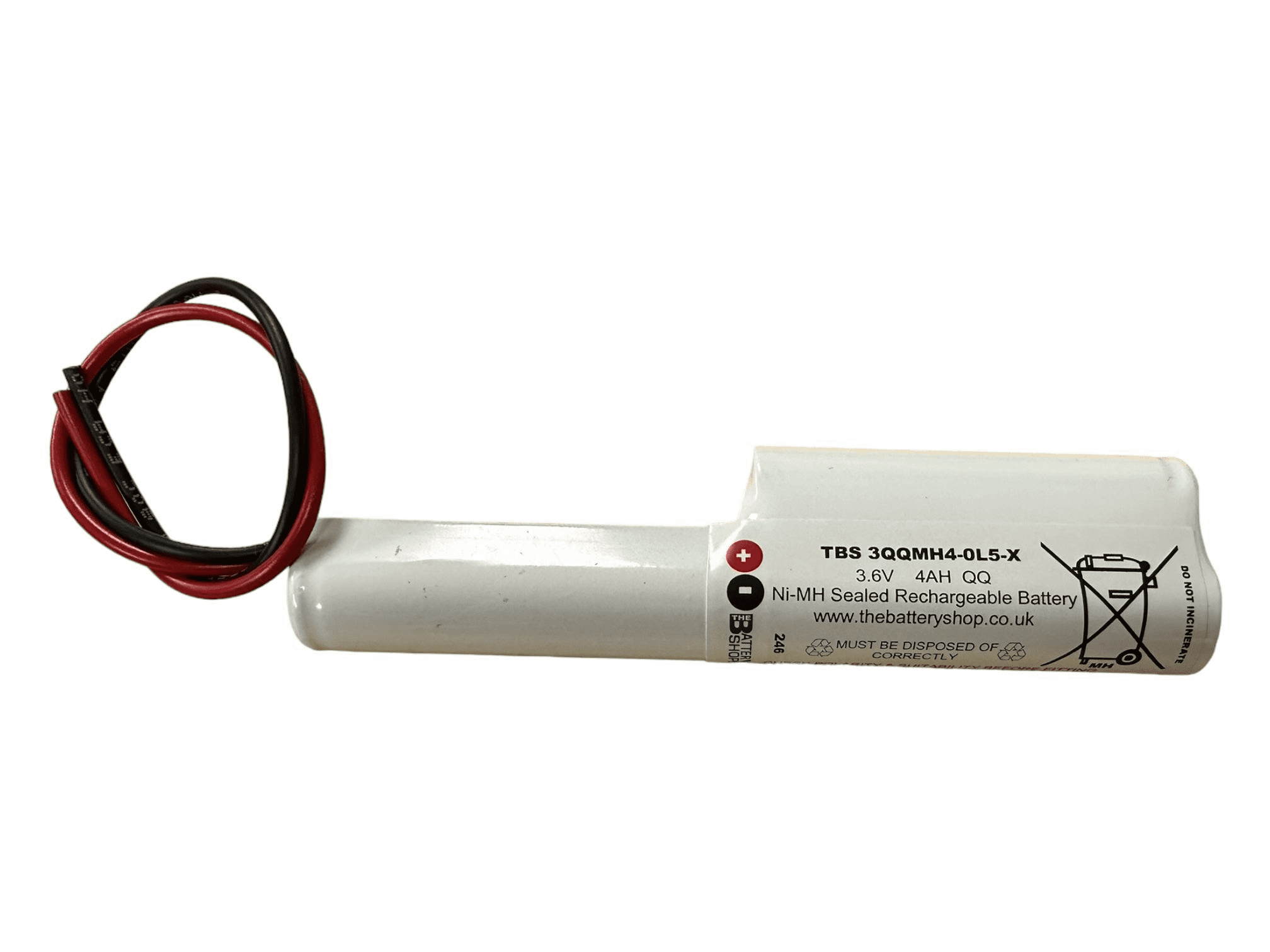 TBS 3QQMH4-0L5-X 3.6v 4.0Ah Ni-Mh Battery Pack Buy Online from The ...