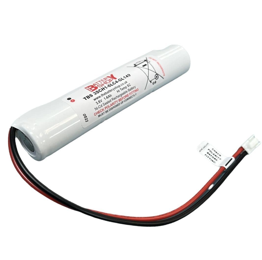 TBS 3SCH1-6LC4-GL149 3.6v 1.6Ah Ni-Cd Battery Pack Buy Online from The ...