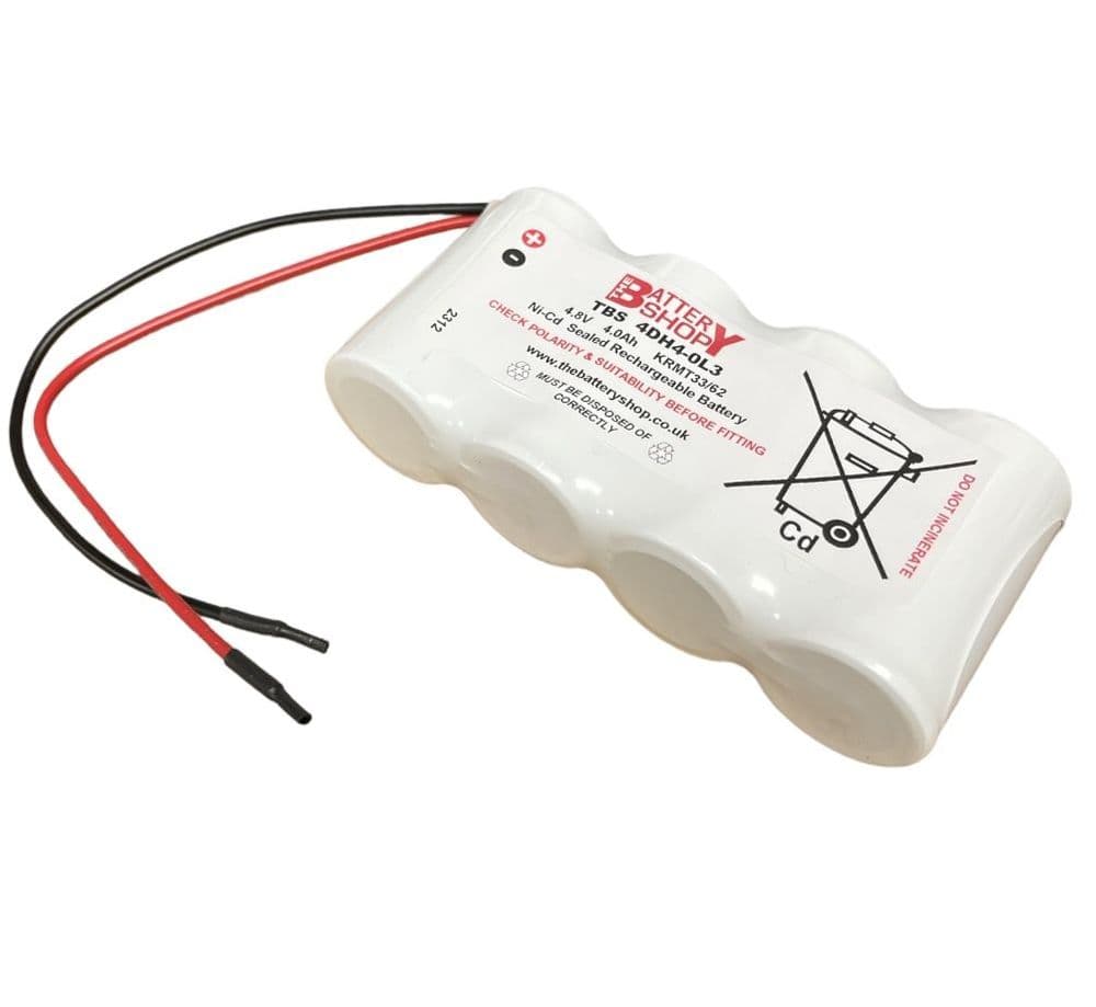 TBS 4DH4-0L3 4.8v 4.0Ah Ni-Cd Battery Pack Buy Online from The Battery Shop