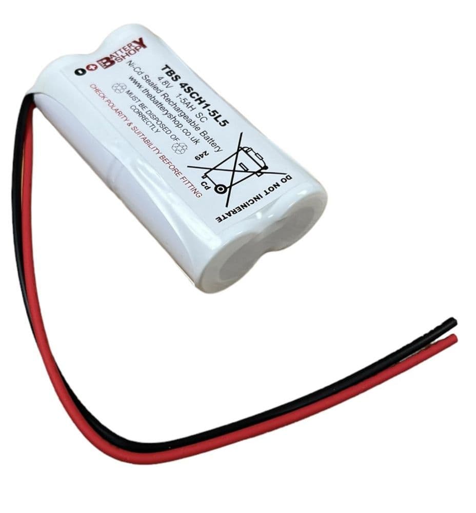 TBS 4SCH1-5L5 4.8v 1.5Ah Ni-Cd Battery Pack Buy Online from The Battery ...