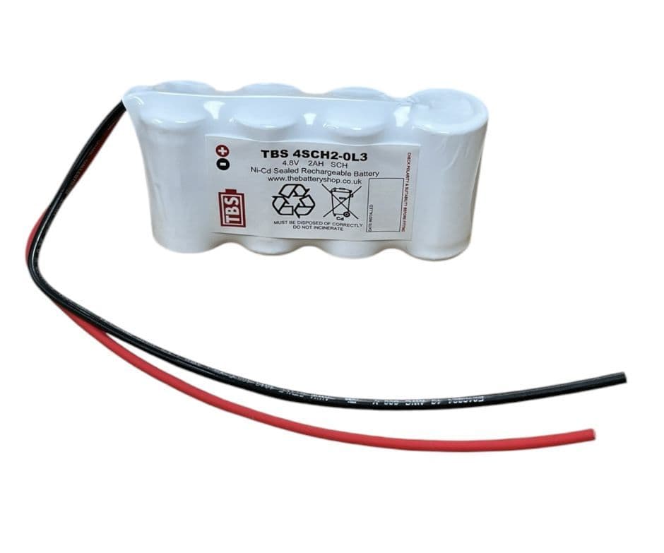 TBS 4SCH2-0L3 4.8v 2.0Ah Ni-Cd Battery Pack Buy Online from The Battery ...