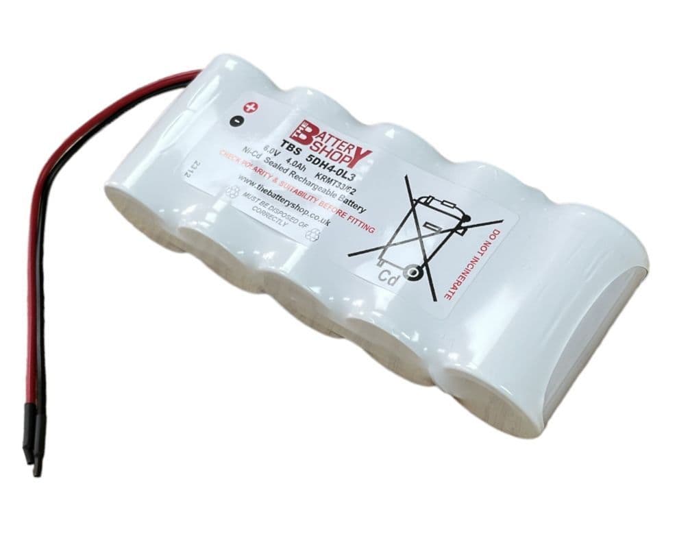 TBS 5DH4-0L3 6.0v 4.0Ah Ni-Cd Battery Pack Buy Online from The Battery Shop