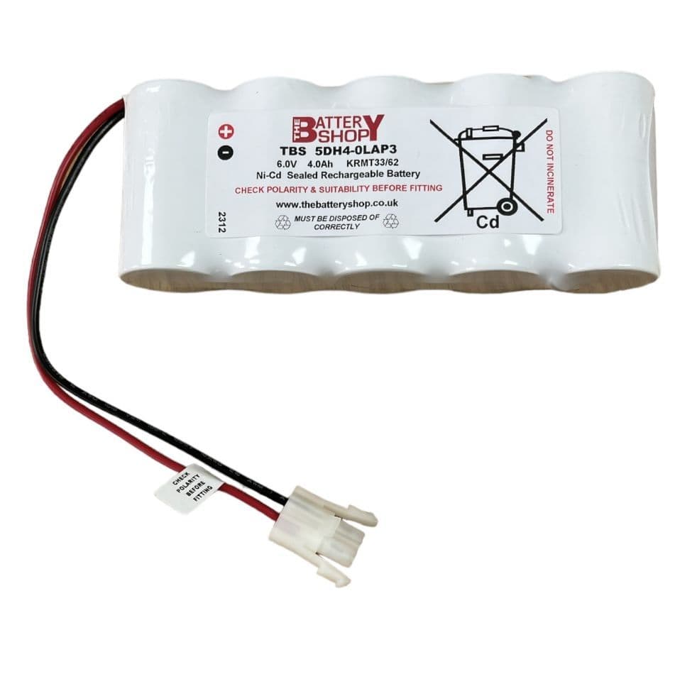TBS 5DH4-0LAP3 6.0v 4.0Ah Ni-Cd Battery Pack Buy Online from The ...
