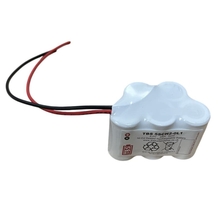 TBS 5SCH2-0L1 6.0v 2.0Ah Ni-Cd Battery Pack Buy Online from The Battery ...