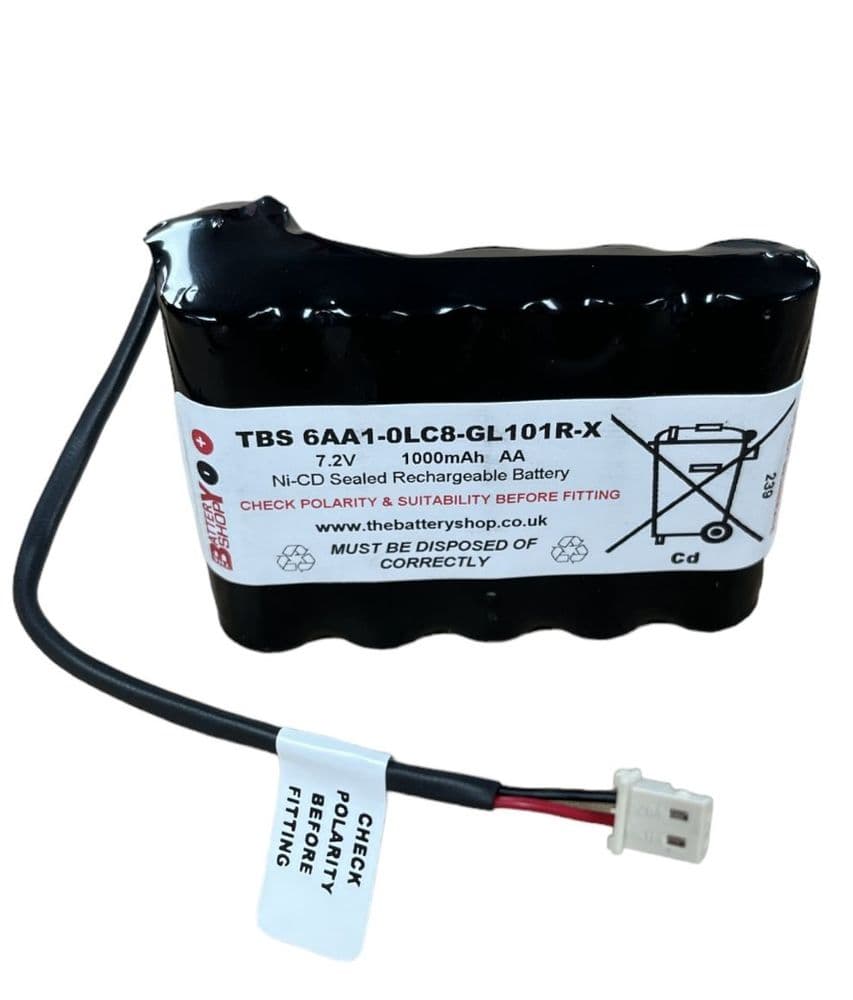 TBS 6AA1-0LC8-GL101R-X 7.2v 1.0Ah Ni-Cd Battery Pack (MB960) Buy Online ...