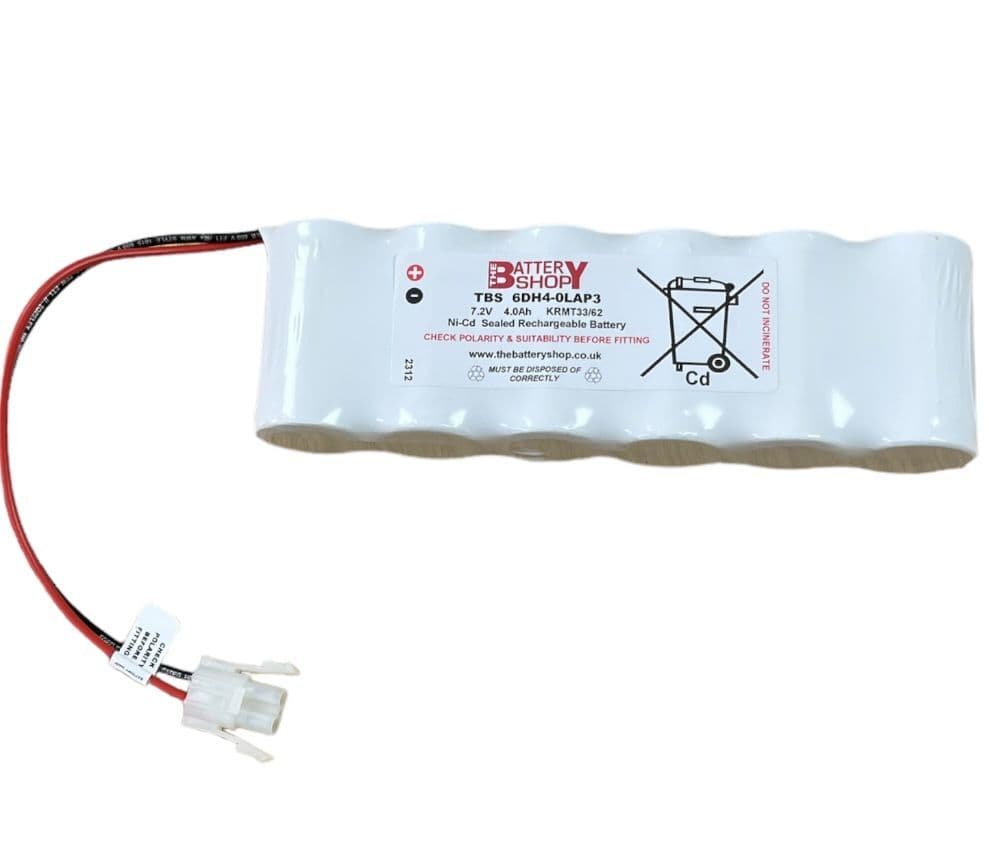 TBS 6DH4-0LAP3 7.2v 4.0Ah Ni-Cd Battery Pack Buy Online from The ...