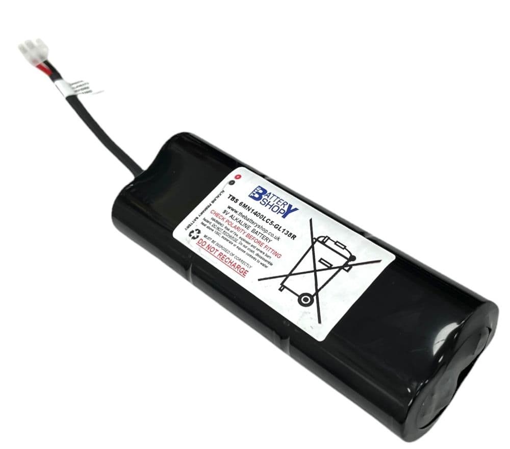 TBS 6MN1400LC5-GL138R 9V ALKALINE BATTERY PACK (6LR14, FD6152, 993-4100 ...