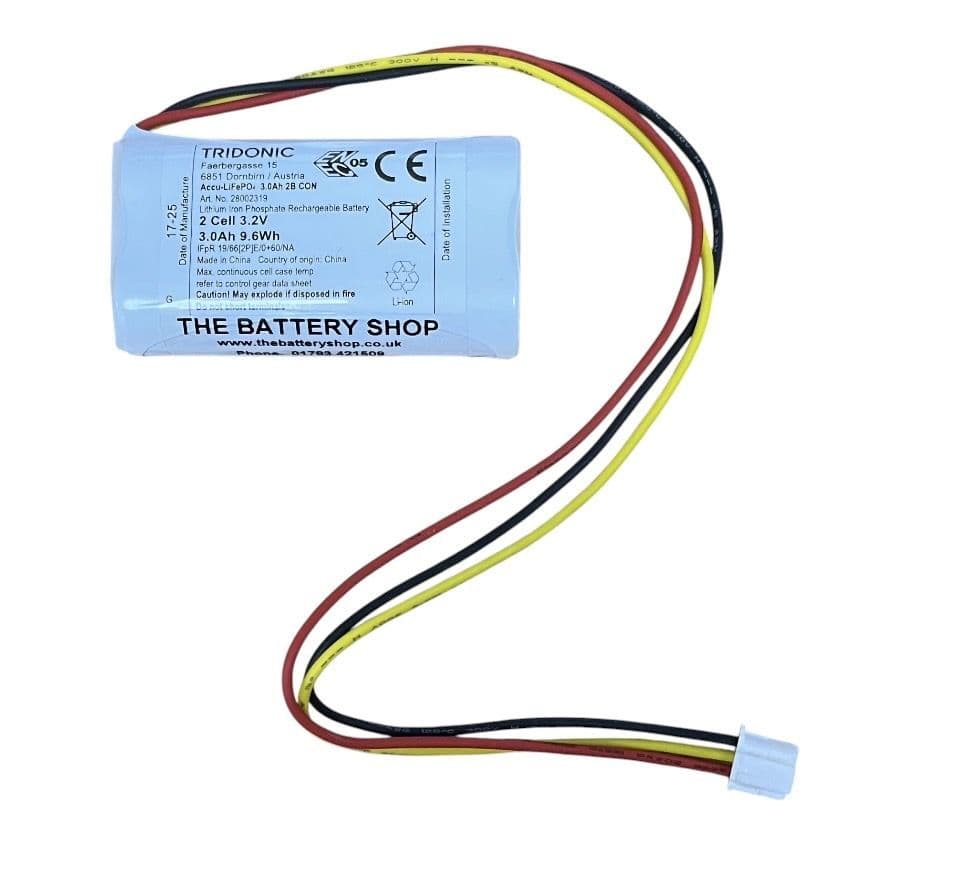 Tridonic 28002319 ACCU-LiFePO 3.0A 2B CON 3.2v 9.6Wh LiFEPO4 Emergency ...