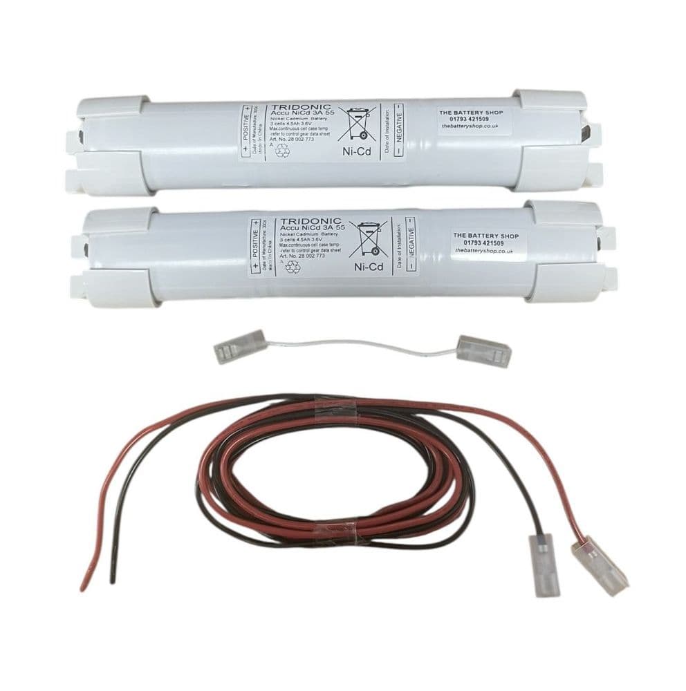 Tridonic 89800388 Accu NICD 6C 55 7.2v 4.5Ah Battery Set (3 Cell + 3 ...