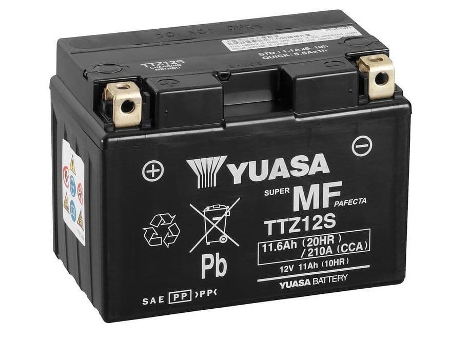 TTZ12S Yuasa 12v 11Ah Motorcyle Battery (YTZ12S, ETZ14S) Buy Online ...