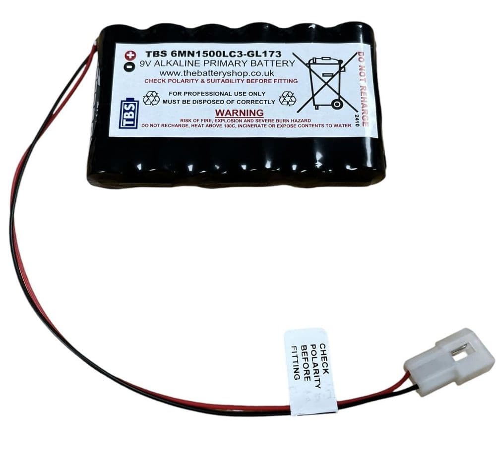 Urinal Flushing System / Sensor Battery Pack 9v (TBS-6MN1500LC3-GL173 ...