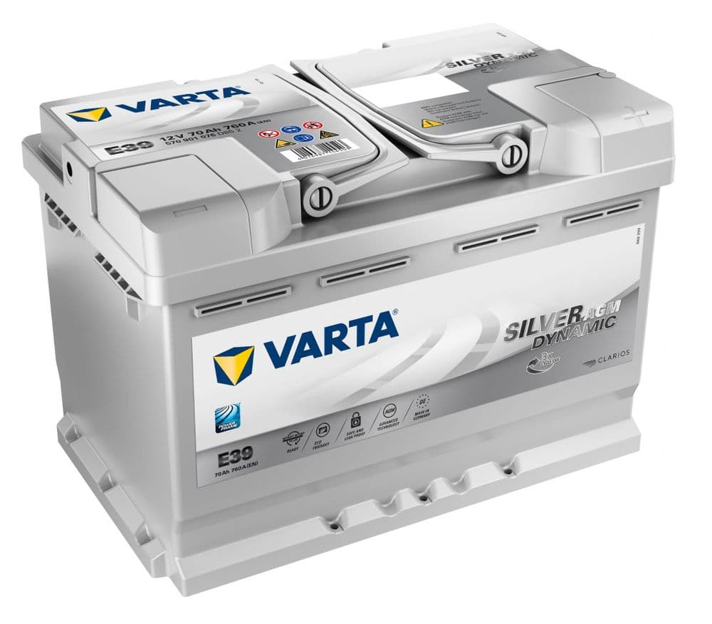 Varta A7 (E39) AGM Start Stop Car Battery 12v 70Ah 760A (570 901 076 ...