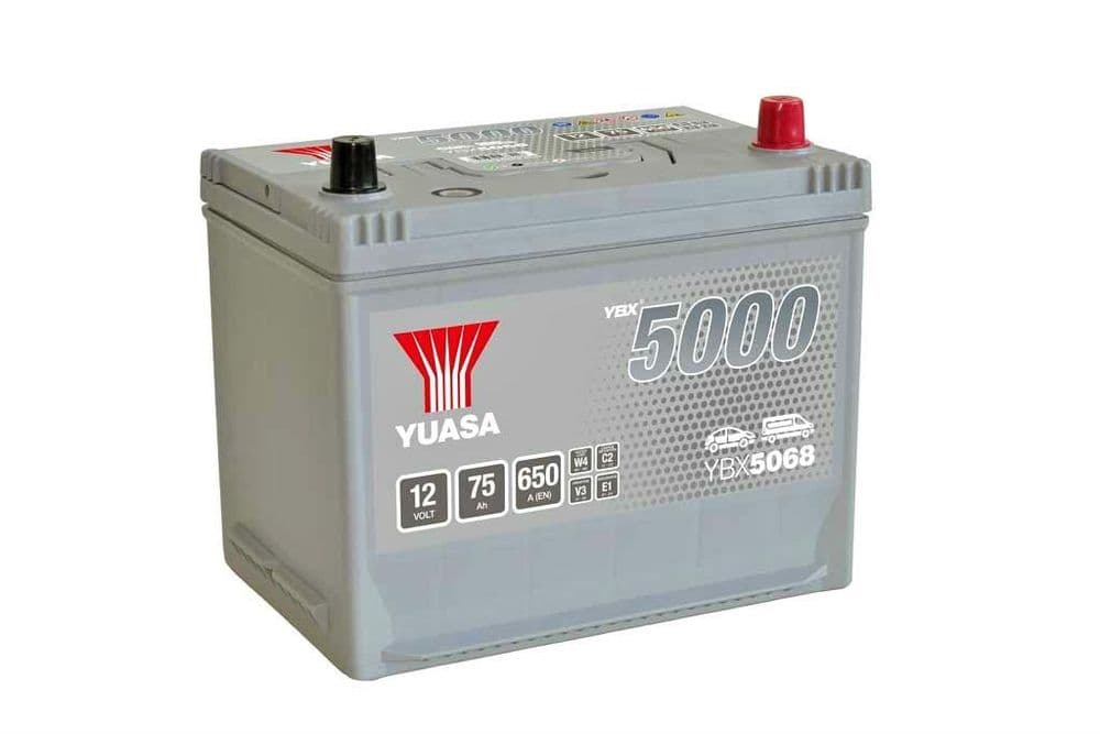 Yuasa 12v 75Ah 650A Silver Car Battery YBX5068 (068) Buy Online from ...