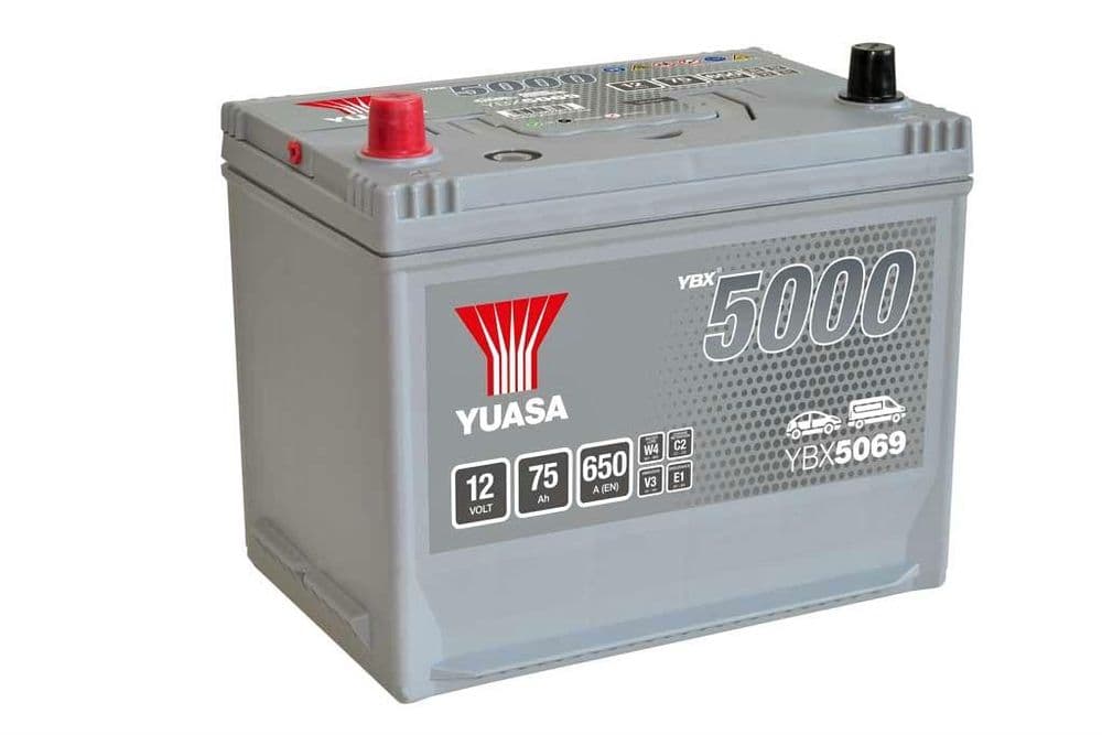 Yuasa 12v 75Ah 650A Silver Car Battery YBX5069 (069, 031) Buy Online ...