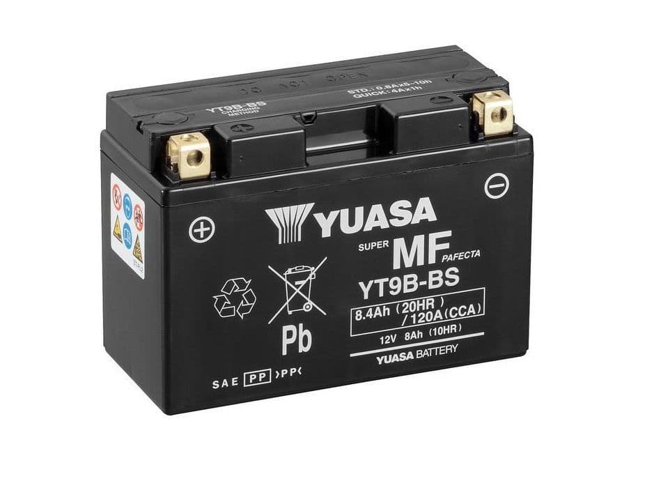 Yuasa YT9B-BS 12v 8Ah Motorbike Battery Buy Online from The Battery Shop