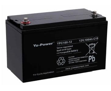 Yuasa Yu-Power YPC100-12 Cyclic Battery 12v 100Ah From £141.66 EX VAT ...