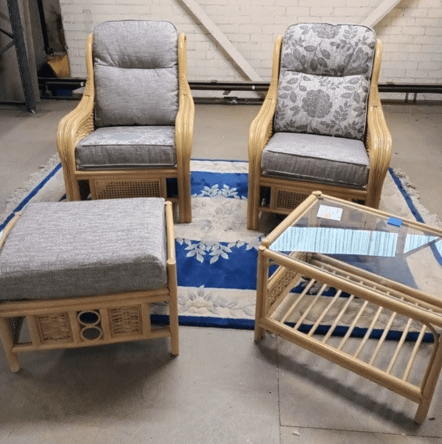 Vermont Package - x2 Chairs Coffee Table & Footstool - Mix and Match Fabric