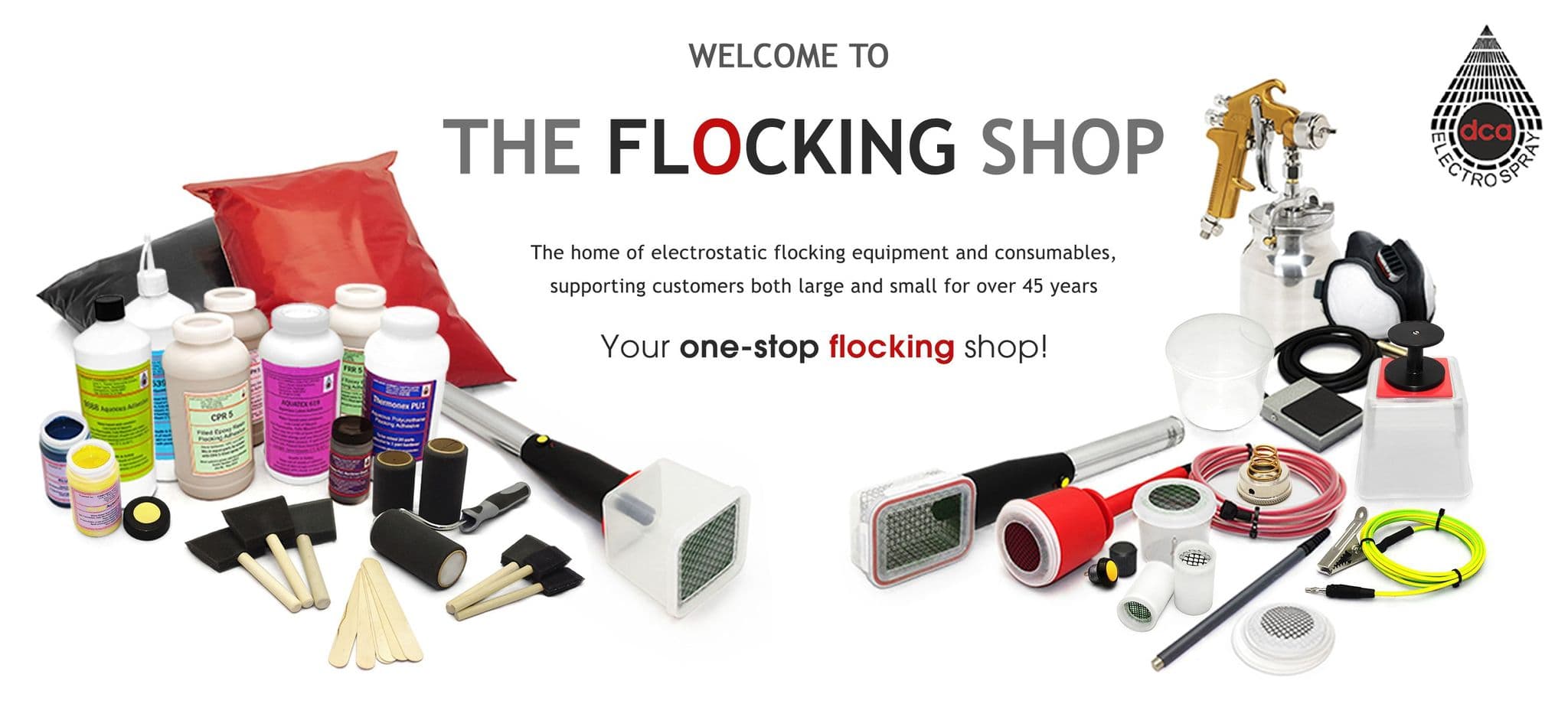 The DCA Flocking Shop - Electrostatic Flocking Equipment & Consumables ...