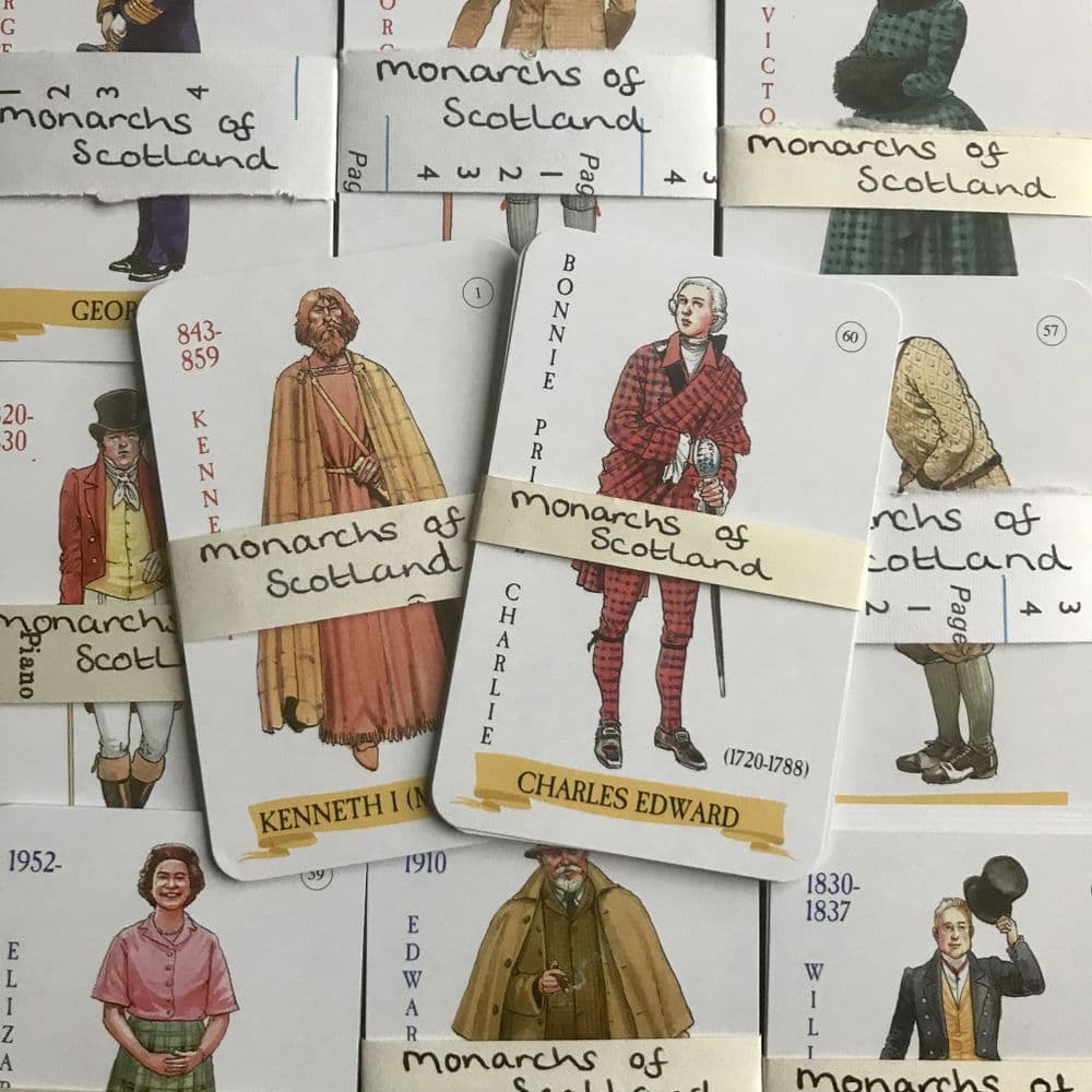 Monarchs of Scotland - 5 Playing Cards