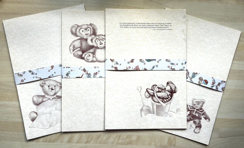 Teddy Bear Journal Pages