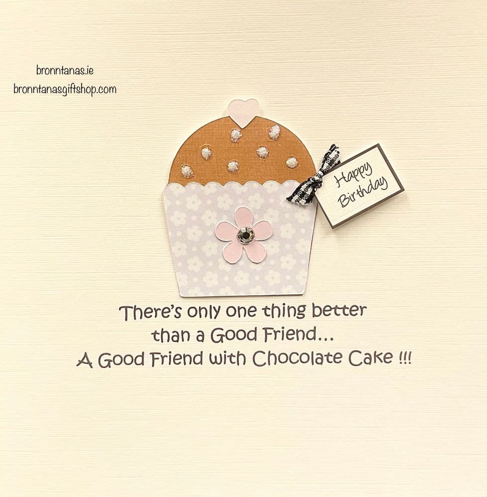 Handmade Birthday Card Chocolate Cake Handmade Birthday Card Chocolate Cake