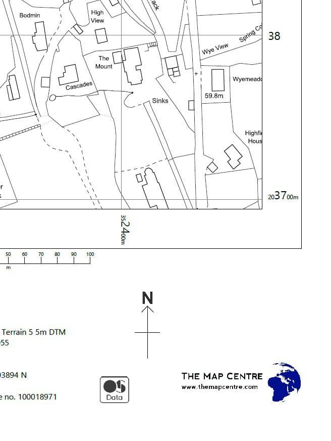 1 2 000 Ordnance Survey A4 Sitemap "Block Plan"