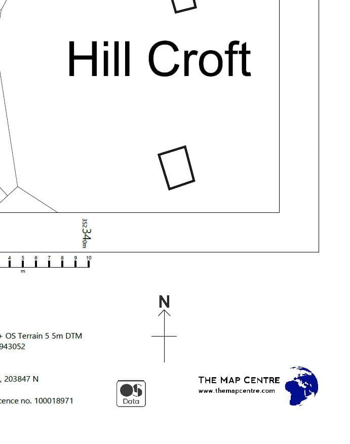 1 250 Ordnance Survey A4 Sitemap "Block Plan"