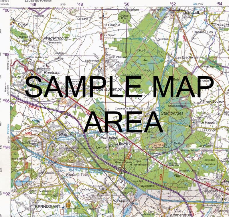 1 - 7 NGI Belgian 1 50 000 Topo Map - Brasschaat