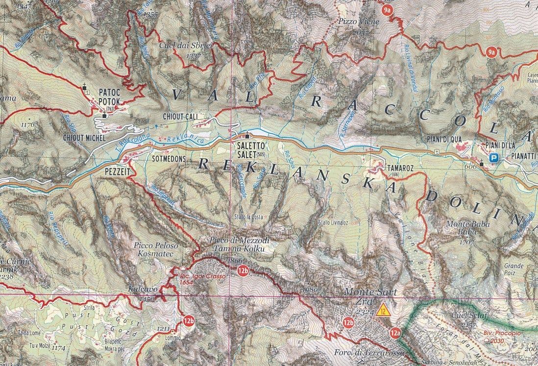 2 - Posocje - Tourist Map - KartoGrafija