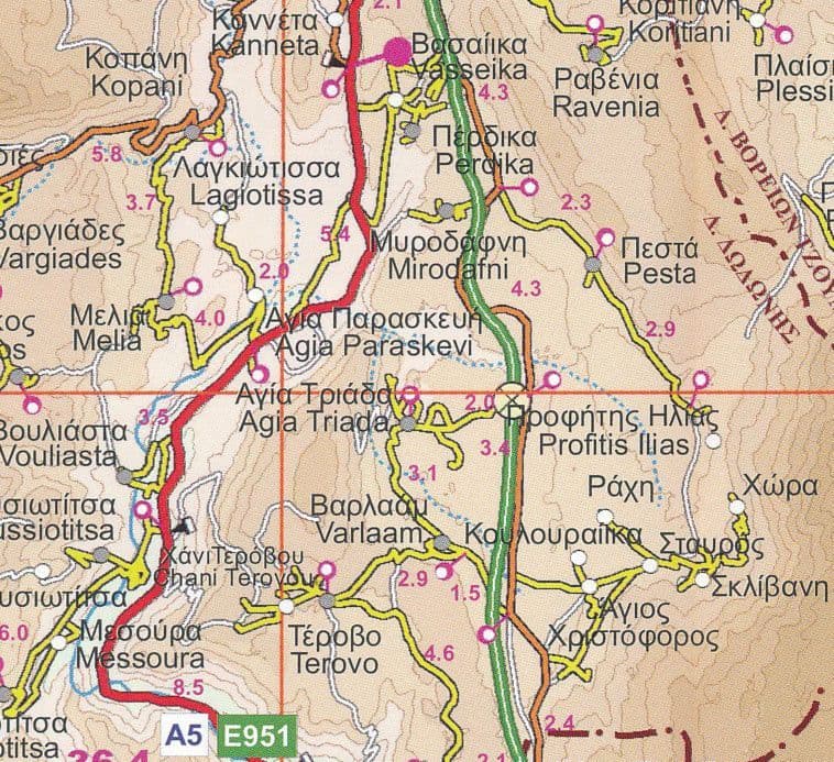 3 Epiros & Thessaly - Road Cartography - 1 200 000