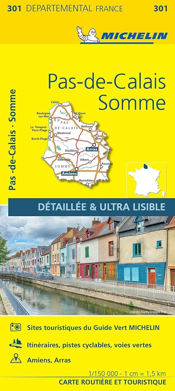 301 Pas de Calais Somme - Michelin Local Map
