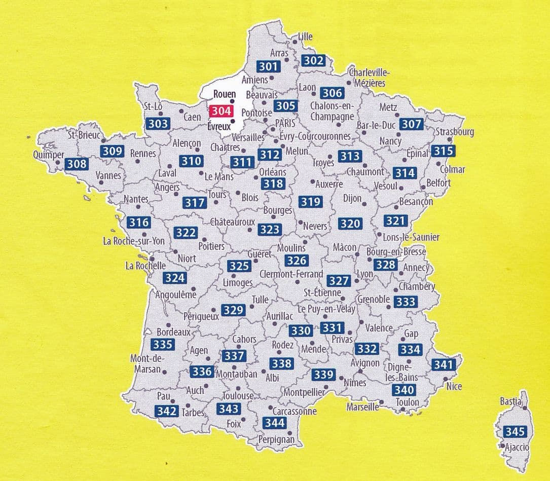 304 Eure Seine-Maritime - Michelin Local Map