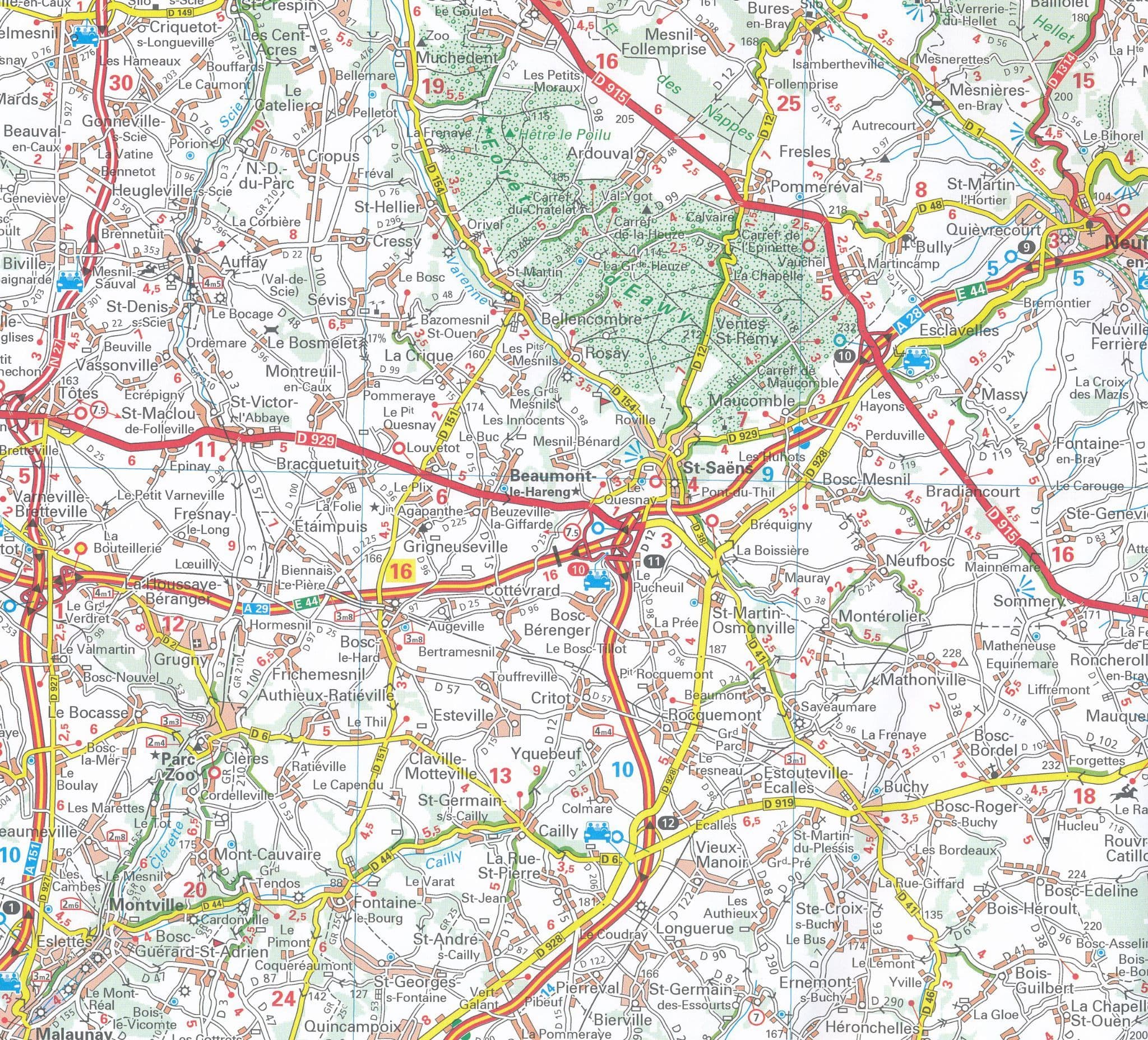 304 Eure Seine-Maritime - Michelin Local Map