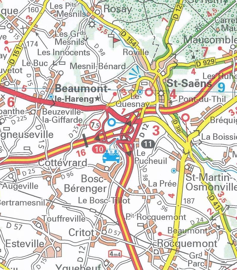 304 Eure Seine-Maritime - Michelin Local Map