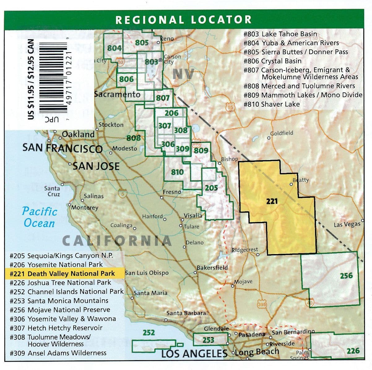 307 Yosemite NW Hetch Hetchy Reservoir National Geographic Topographic Map