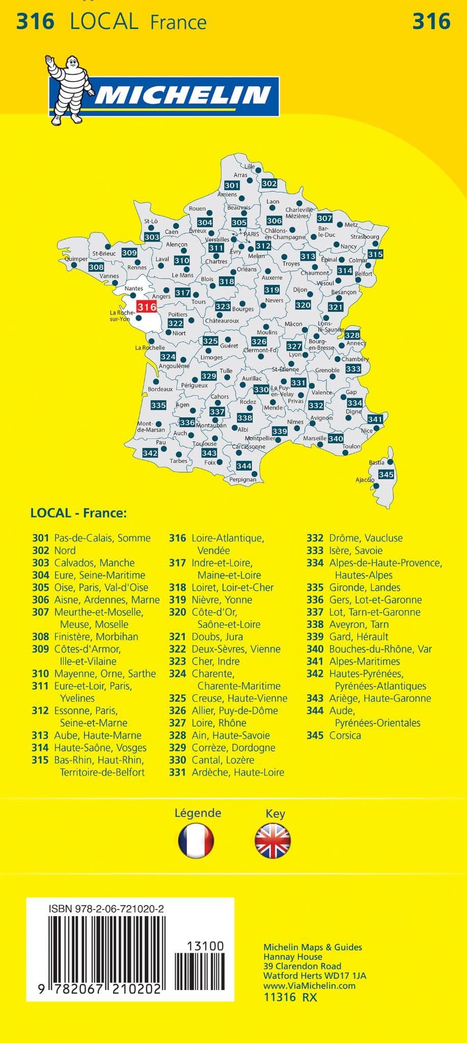 Michelin Map Vendee France France South East Michelin National Map