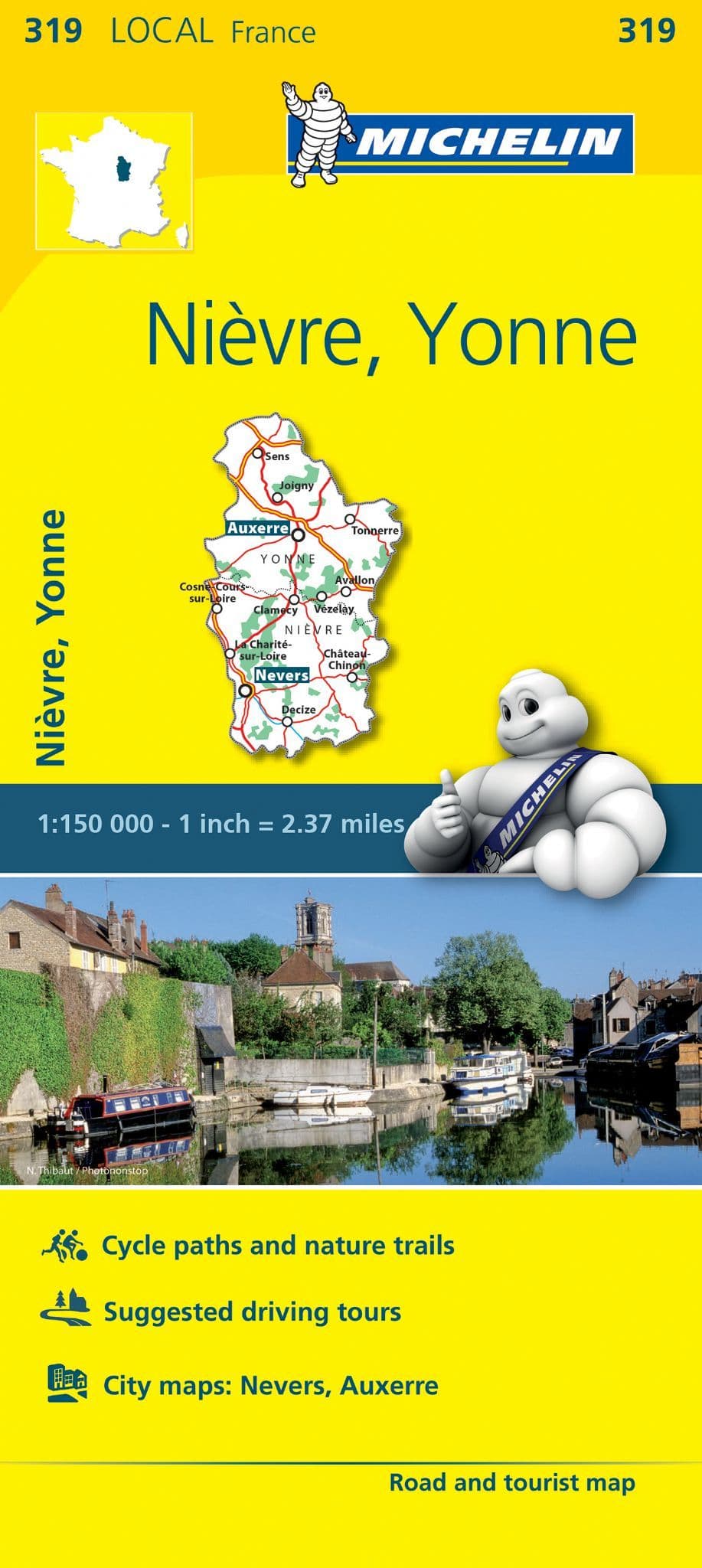 319 Nievre Yonne - Michelin Local Map