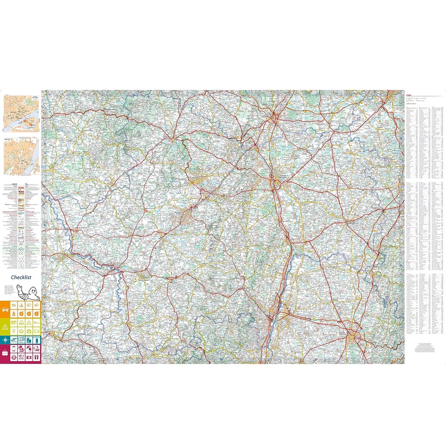 320 Cote-d Or Saone-et-Loire - Michelin Local Map
