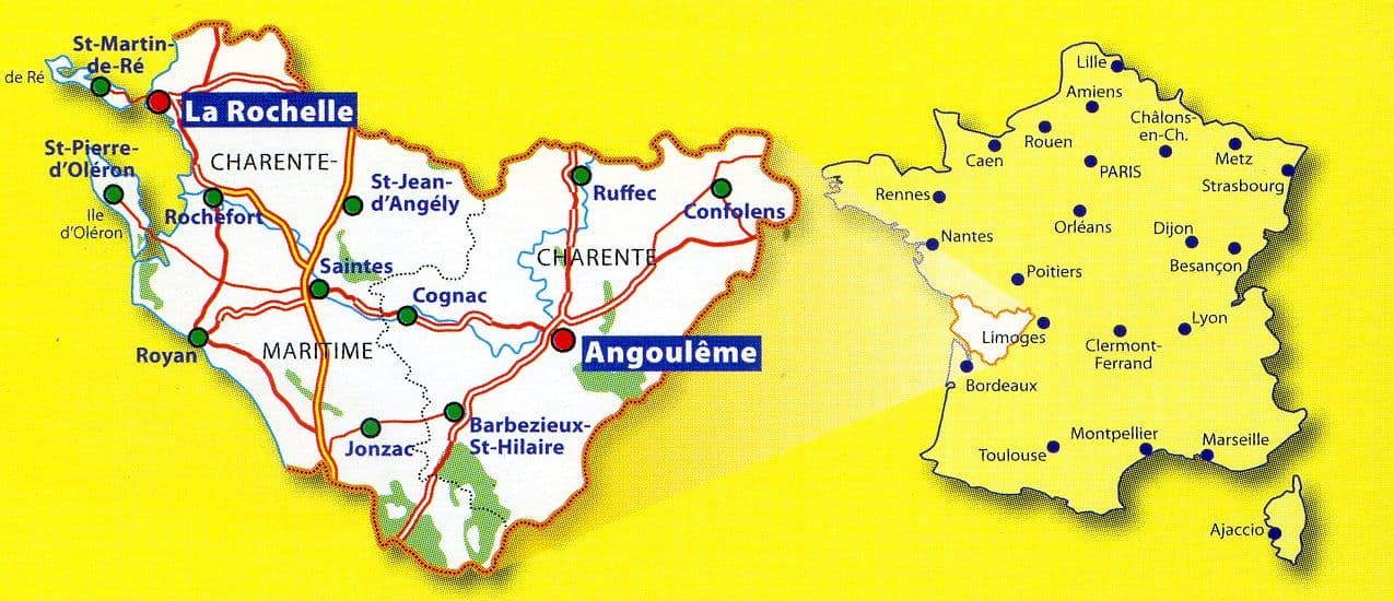 324 Charente Charente-Maritime - Michelin Local Map