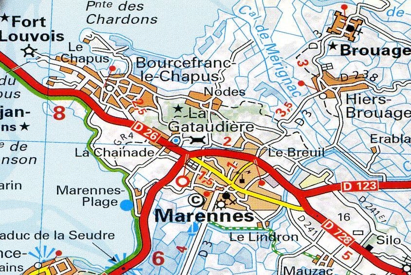 324 Charente Charente-Maritime - Michelin Local Map