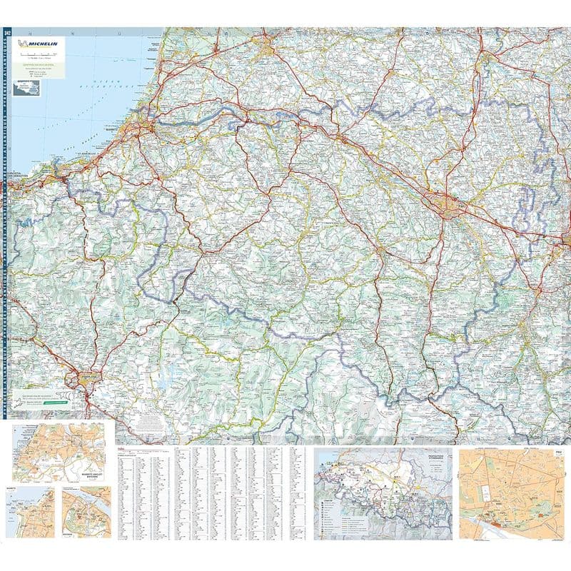 342 Hautes-Pyrenees Pyrenees Atlantiques - Michelin Local Map