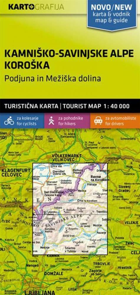 4 - Kamnik & Savinja Alps - Tourist Map - KartoGrafija