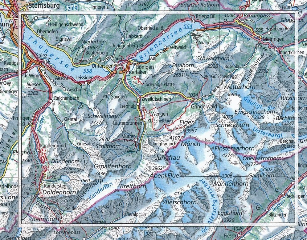 5004 Berner Oberland - Swiss Survey 1 50 000