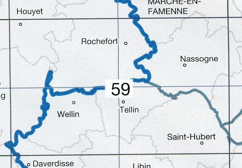 59 NGI Belgian 1 50 000 Topo Map - St Hubert